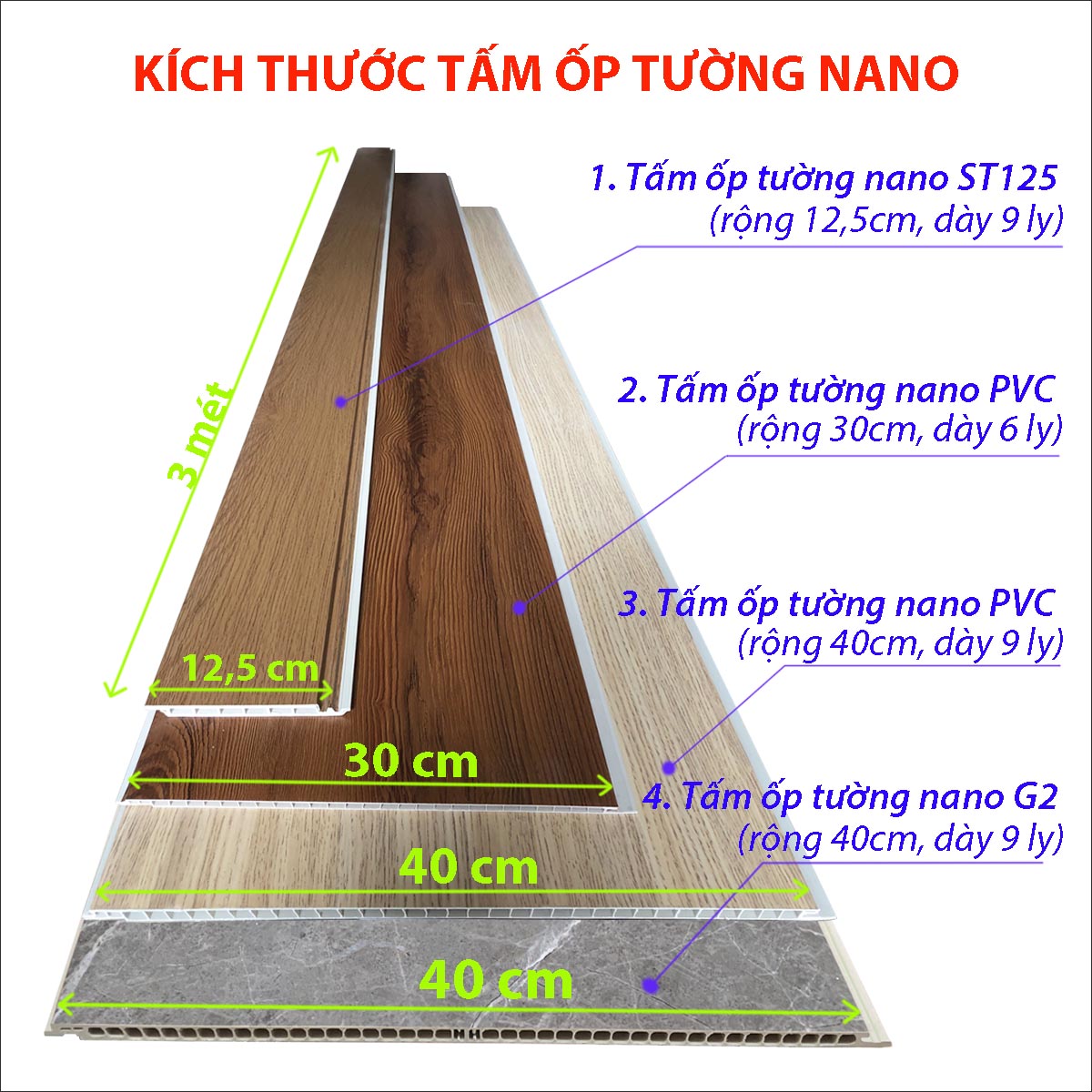 Tấm ốp tường Nano siêu bền đẹp chuyên xử lý tường bị ẩm mốc